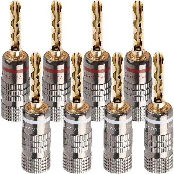 バリエーションコード : 2BRKU1DCIS「円筒波型スリット式（BFA波型）バナナプラグ」 一般的な“提灯型”バナナプラグと異なり、円筒全体に波形スリットを入れることで、ほぼ全周が端子に密着する高接触設計を実現。接地面積が大きいため信号...