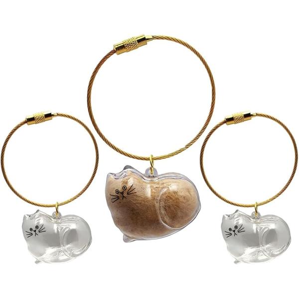 「丈夫な素材で長く使える」高品質なプラスチックと金属のキーホルダーを組み合わせた、耐久性に優れたデザイン。大切な猫の毛皮を安全に保管できます。「コンパクトなデザイン、多機能」このペット用の毛製キーホルダーは、バッグや鍵、スマートフォンに掛け...