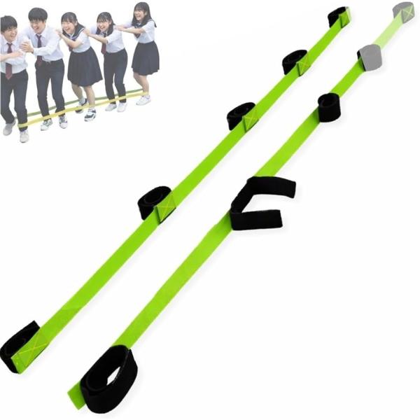 バリエーションコード : 2BRJYG2RHY「1. 学校行事・スポーツフェスに」運動会グッズや学校イベント用品として古くは教育課題で誕生した歩行トレーニング用連結ロープ。体育祭や学級対抗競技の準備に今でも定番の競技です「2. 幼児・小学生...
