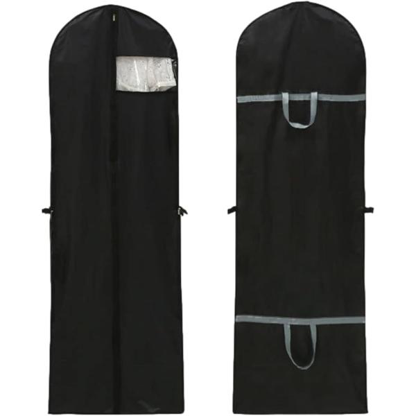 バリエーションコード : 2BRTGKWF8C不織布とPEVAを組み合わせた、スーツ、タキシード、ロングドレス、礼服などの形を崩しにくいガーメントバッグ2枚セットです。舞台衣装、発表会衣装、制服などさまざまな衣類を整理しながら保管することが...