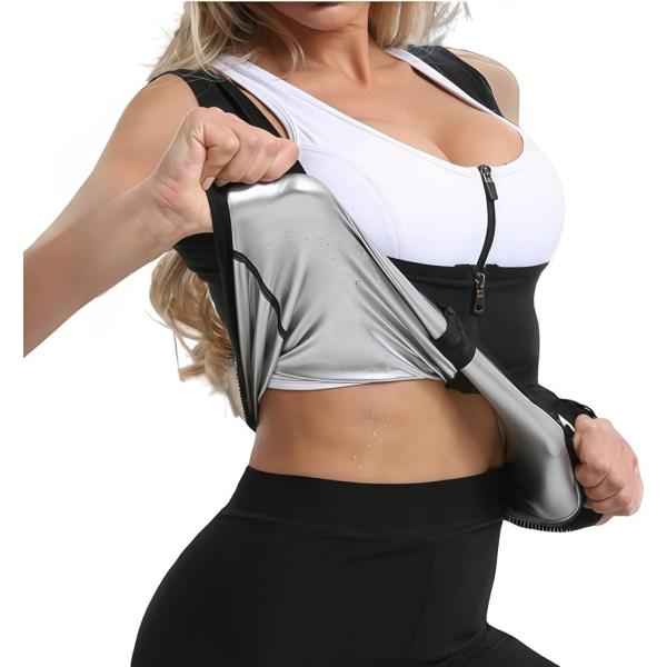 「強力な発汗促進」このサウナスーツは、ウエスト74-89cm、胸囲80-95cmのレディースに適しており。サウナシャツの着丈は約57cmです。このサウナスーツは、内部に特別なシルバーコーティング素材を使い、体内で発生した熱を逃がさず、わずか...