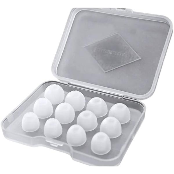 痒くなりにくい肌に優しいシリコン樹脂加工のイヤーピースです。