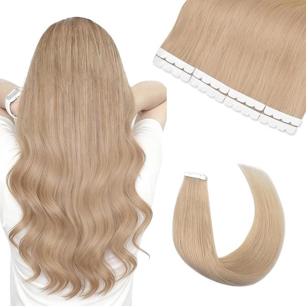 バリエーションコード : 2BRV6LDP3Q人毛 シールエクステ human hair M tape in hair extensions カラー 自然ウィッグ エクステンション使用：イベント用や普段用やコスプレ用ヘアスタイリング用品です...