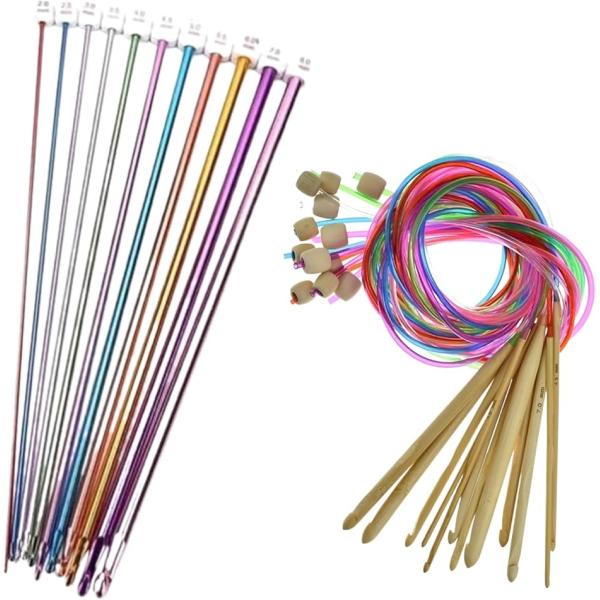 「初心者から上級者まで」初心者から上級者まで満足できる、使いやすさと機能性を兼ね備えたカラフルなアフガン編み針セットです。「多機能性」アフガン編み・かぎ針編み・レース編みまで幅広く対応し、これ一つで多彩な作品作りが楽しめます。「利便性」色分...