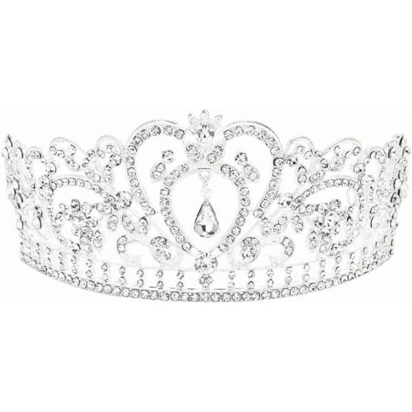 バリエーションコード : 2BRWO0S85R「気品溢れるデザイン」繊細なアラベスク模様の曲線美と、中央で揺れる大粒のドロップ型クリスタルが花嫁の美しさを引き立てます。結婚式や披露宴、フォトウェディングを華やかに彩る、高級感漂うティアラです...