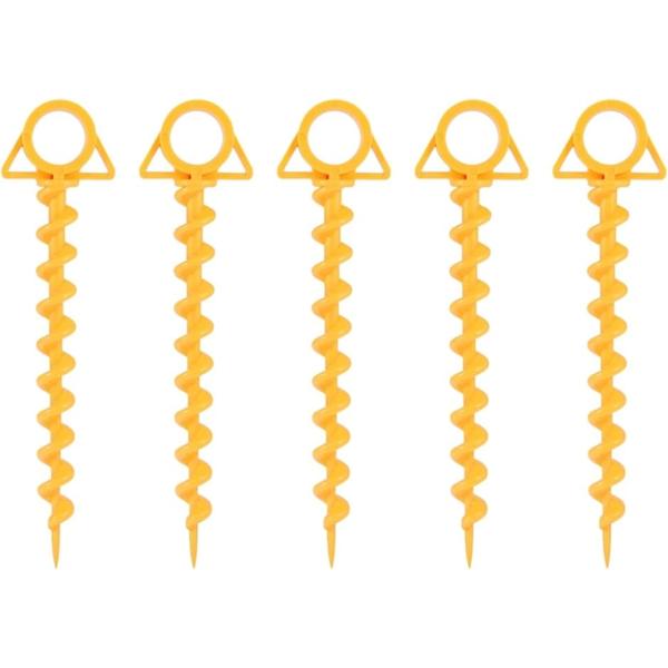 「簡単設営」ハンマー不要のスクリュータイプで、力に自信がない方や初心者でも簡単に設営できます。「素材・耐久性」軽量かつ耐久性に優れたABS素材を採用し、屋外使用でも劣化しにくく、繰り返し使えるコスパの高いスクリューペグです。「多用途」テント...