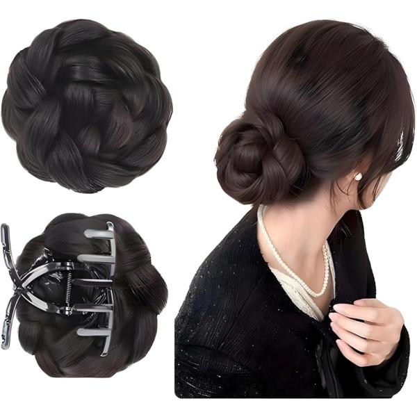 バリエーションコード : 2BRY3YHYRS「自然な質感で華やかスタイル」ふんわりとしたお団子シルエットを簡単につくれるクリップ式ウィッグです。滑らかな人工毛を採用し、地毛になじむ自然な質感を実現。普段使いから特別な日のアレンジまで幅広く...