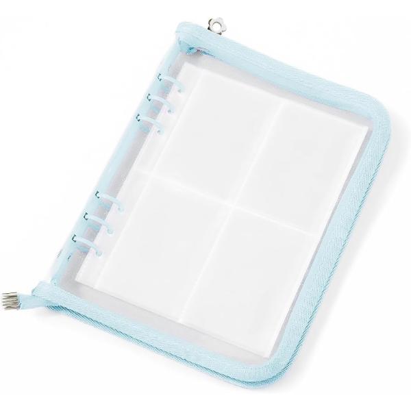 バリエーションコード : 2BRY3HRJO8「大きめサイズでシールやチェキをしっかり収納」 ラメ入りA5サイズの大きめバインダータイプのシール帳。4ポケットx25枚のリフィル付きで、合計100ポケット分の収納力。1ポケットあたり約6.5x...