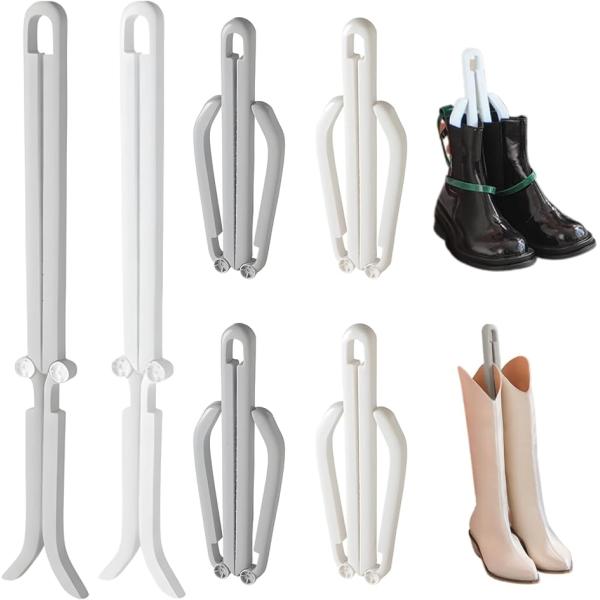 「ブーツの形を長く美しく保つ」大きく開くクリップ構造がブーツの形をしっかり固定し、シワや倒れを防いで美しい状態をキープします。ロングブーツもショートブーツも安定して保持でき、収納中の型崩れや折れ跡を防止。お気に入りのブーツを長く愛用したい方...