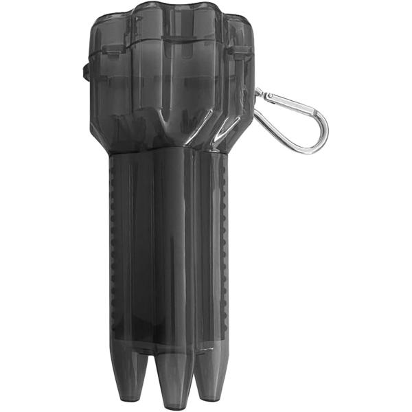 バリエーションコード : 2BRYTYG2UIダーツとコンパクトなデザインが魅力的なケースは、持ち運びやすさを重視するプレイヤーに最適です。手のひらサイズで鞄やパンツに吊り下げ可能なカラビナ付きでスマートに使用できて便利なアイテムです。ダー...