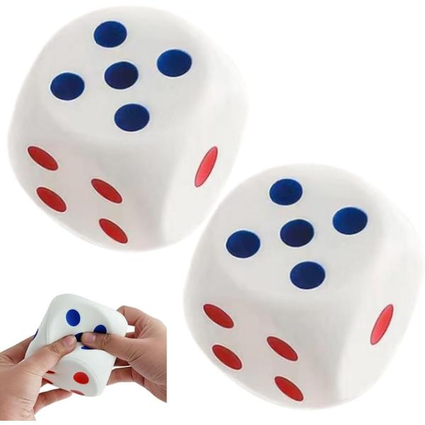 「インパクト大の7cm大型サイコロ」一辺7cmのビッグサイズで、テーブルゲームやすごろく遊びに視覚的な楽しさを加えます。子供の手でも握りやすく、ゲームを賑やかに演出するアイテムです。「潰して握れるストレスケアクッション素材」 握ったり潰した...