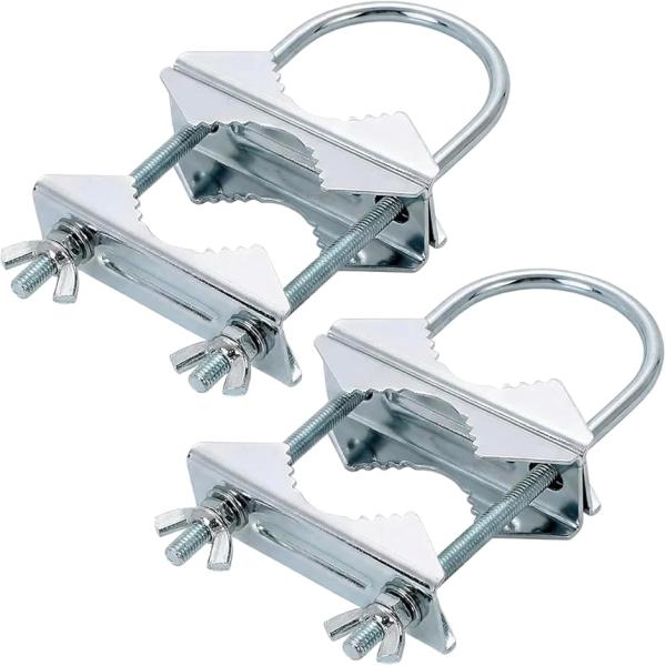 耐久性に優れた鉄製で、防錆コーティングが施されています。雨風や水周りでの使用にも適しており、長期間安定してご使用いただけます。屋外アンテナ設置に最適なアンテナマストクランプです。2本同時に固定できるダブルタイプを採用しており、太いポールや柱...