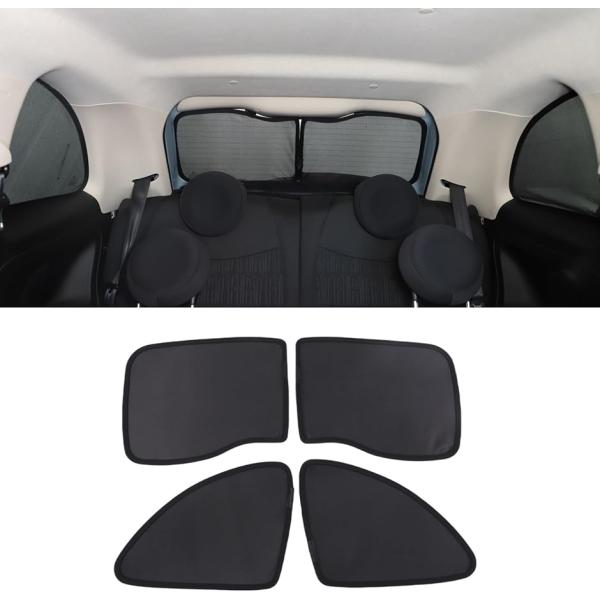 バリエーションコード : 2BU0DC0O6N「適用車種」フィアット 500 2010〜2022年に適合し、オリジナルの車のサイズに合わせてカスタマイズされています。「通気性良い・虫除け」空気をよく通すメッシュ生地を採用しており、夏でも風を...