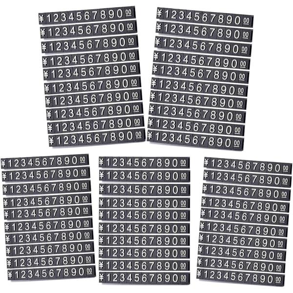 バリエーションコード : 2B65CVS289「セット内容」15ピース $/￥/1/2/3/4/5/6/7/8/9/./0/0/00 x 50 セット「サイズ」（約）全長58mm、単粒高 6mm、幅 4.3mm「 材料」ABS プラスチック...