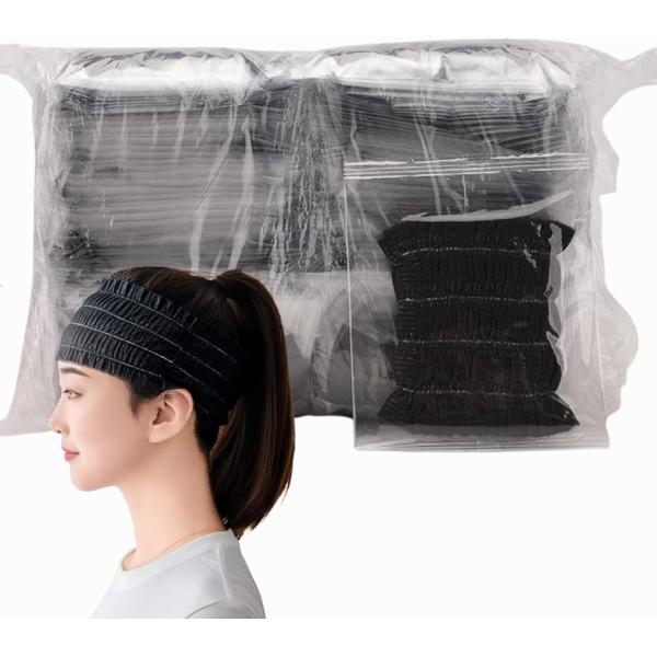 「柔らかく快適な装着感」　不織布素材に伸縮性のあるゴムを内蔵しており、頭を優しく包み込む形状で長時間でも快適に装着できます。弾力性のあるゴムが自然と頭の形に追従し、ずれにくく安定した装着感を実現。ヘアケアやビューティー作業にも安心です。「清...