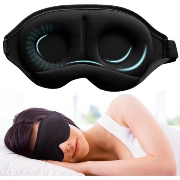 「3D立体構造＆圧迫感ゼロ」目元に空間を作る立体設計で、まつ毛やアイメイクに触れにくい快適な装着感。圧迫を避けるゼロ圧設計で、長時間の使用や仮眠・就寝時もストレスなく快眠をサポートします「S字ノーズ＆高遮光性」鼻筋に沿うS字カーブが顔にフィ...