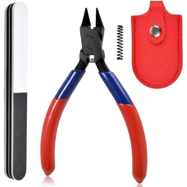 「パッケージ内容」4.3インチモデルクランプx1、交換用スプリングx1、サンディングスティックx1、赤い保護レザーケースx1。「高品質の素材」55スチール製で、耐久性に優れ、長持ちします。滑りにくい2色のハンドル。PS、PP、PE、ABS樹...