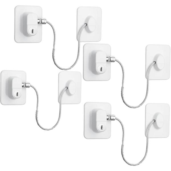 バリエーションコード : 2BU0SD8CG2「多彩な用途で活躍するドアロック」 冷蔵庫や室内ドア、引き出し、窓、キャビネットなど幅広い場所でしっかり使える2個パックのドアロックは、ご家庭の様々なシーンで大切なものを安全に守る強い味方です。...