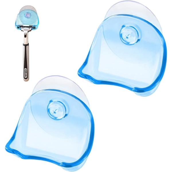 バリエーションコード : 2BU1HRJDLW浴室や洗面所に簡単取り付け。吸盤式カミソリ収納ホルダー2個セットです。浮かせる収納でカミソリを清潔に保つことができ、サビ・カビ防止で刃も長持ち。カラーはブルーまたはグレーからお選びください。「ペ...