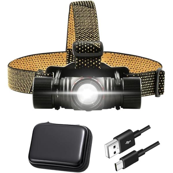 ヘッドライトの決定版：最大1，400ルーメンの非常に明るいLEDライトを採用し、超高輝度を実現しました。これを選べばどんなシーンでも使えるヘッドライトです。ワイド・ズームの機能性：ライトの先端を回して調整することで、近くを広く照らしたいとき...