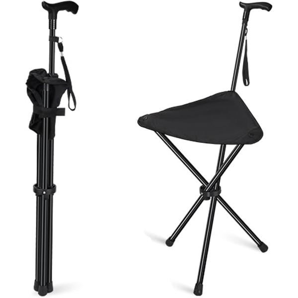 バリエーションコード : 2BUJLQS5RV「多機能登山杖」：ステッキにも椅子にもなる1台で2役のステッキチェアです。材質はアルミだから、軽くて丈夫、持ち運びに便利です。ウォーキング中など疲れたときに座面を下ろせば、場所を選ばず、すぐに座...