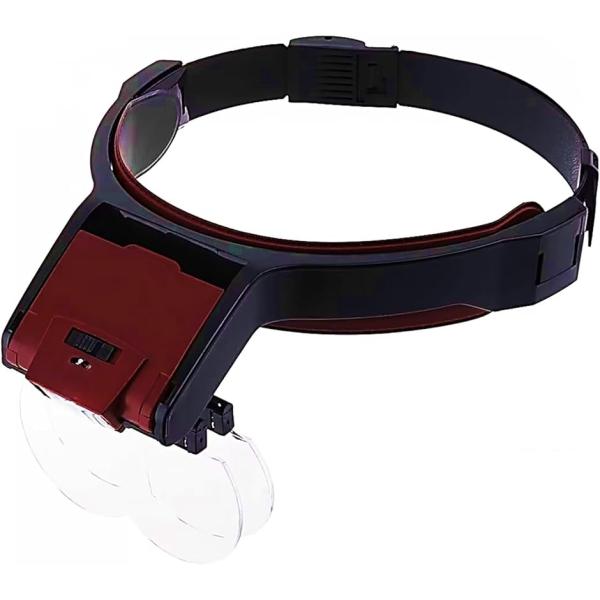 バリエーションコード : 2BU15WR0DU精密作業に便利なヘッドバンド拡大鏡です。明るさ調節可能なLEDライトが内蔵しています。レンズの角度を調節することが可能です。レンズの倍率やバンドの長さを調節することができるので幅広い方に使えます...