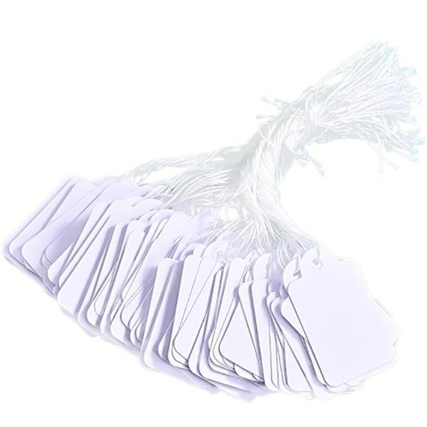 「多用途で便利」結婚式やパーティーの装飾、衣類の価格表示、プレゼントラベルなど、さまざまなシーンで活躍します。無地のデザインなので、自由にカスタマイズが可能で、あなたのアイデアを形にすることができます。「高品質な素材」500枚セットのタグは...