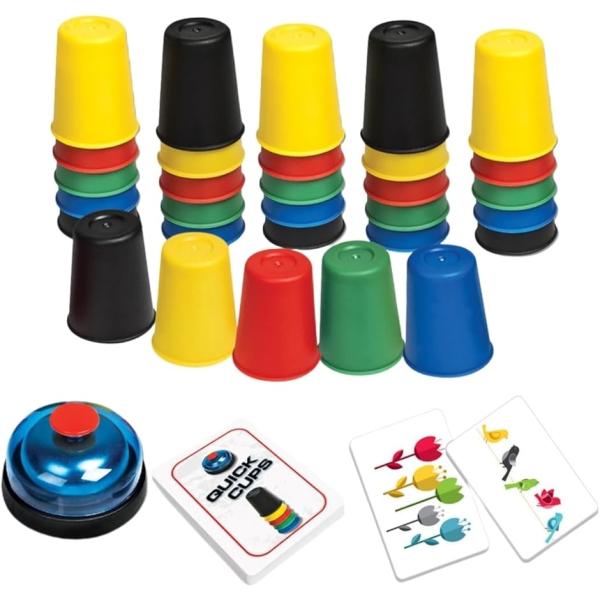 「瞬発で勝負」カードの配列や色を素早く読み取り、5色カップを並べてベルを鳴らすだけ。直感的なシンプルルールでも白熱し、誰でも盛り上がれる“瞬発系”パーティーゲームです。「家族や友達と」子どもも大人も同時に参加でき、親子・祖父母を交えた団らん...