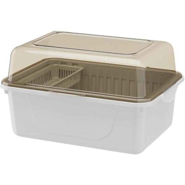 「収納に便利」赤ちゃんが使う物は常に清潔を保ちたいですよね。哺乳瓶や乳首、キャップ、ストローなど赤ちゃんが使う物をまとめて収納できます。カバーがついているので、ほこりの侵入を防ぎます。湿気や雑菌の繁殖を防ぎます。「通気性抜群」底部が水切り仕...