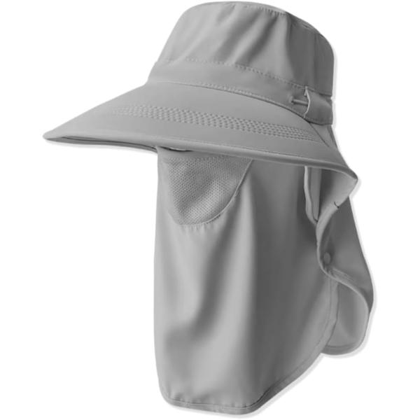 バリエーションコード : 2BUJYU2X8H素材構成：ポリエステル100％（メッシュ部含む）通気性と速乾性に優れ、UV対策をしながら快適な着け心地。サイズ詳細：頭囲54〜58cm、高さ15cm、つば10cm、カバー部分の長さ25cm女性の...