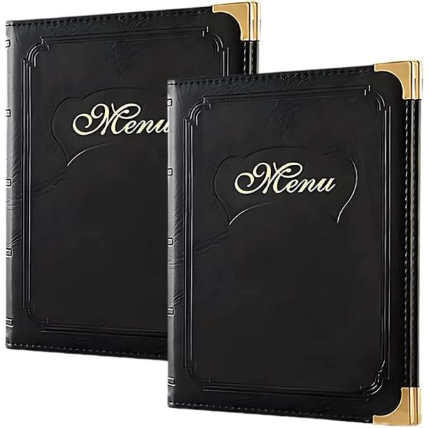 バリエーションコード : 2BU2UWC6PH「高級感演出に最適なPUレザー製メニューブック」上質なPUレザー素材を使用したメニューファイルです。手になじむしっとりとした質感でお客様に好印象を与えます。ゴールドの角金具を施した上品で洗練され...