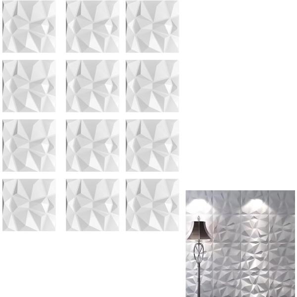 「手軽に空間をアップデート」接着剤または両面テープで簡単に貼り付け可能。DIY初心者でも短時間で施工でき、壁面の印象を劇的に変化。「洗練された立体デザイン」ダイヤモンド型のジオメトリックパターンが高級感を演出。光の当たり方で陰影が生まれ、空...