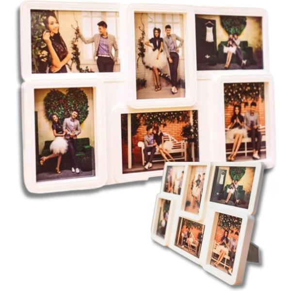 「6枚飾れる多窓フォトフレーム」6面・6窓仕様のフォトスタンドで、L判写真を複数枚まとめてディスプレイ可能。思い出のシーンや家族の笑顔など、複数の写真を一度に楽しめる写真立てです。ナチュラルな木製フレームで、おしゃれな雰囲気を演出します。「...