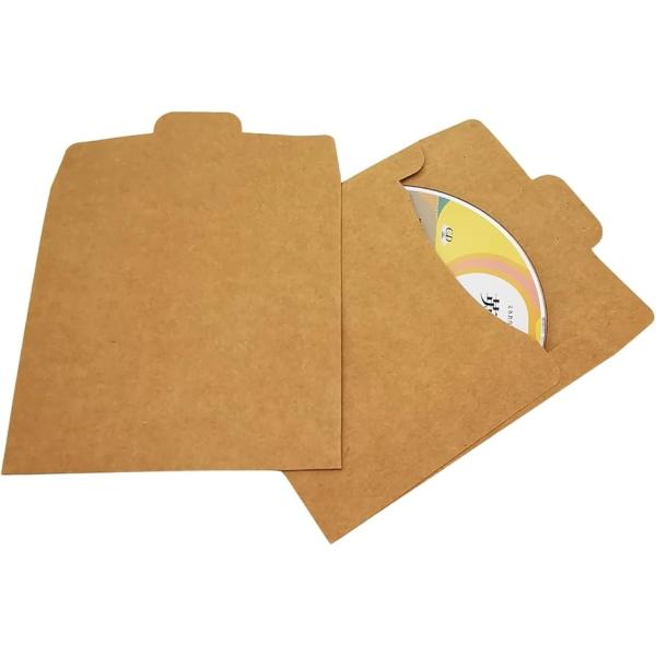 バリエーションコード : 2BU35SVIXK「使いやすさ抜群のCD DVDケース200枚セット」 CDやDVDの収納に最適なディスクケース200枚セットです。クラフト紙を使用した厚紙の封筒タイプで、ギフト包装にもぴったり。クラフトブラウン...