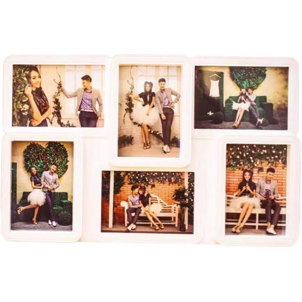 「おしゃれなデザイン」6枚の思い出を一度に飾れる、洗練された木製の写真立てです。「インテリアとしての魅力」ナチュラルな木の風合いが、部屋を温かく演出してくれます。「安定感のある設計」広い底面でしっかり自立。縦横どちらのレイアウトにも対応しま...