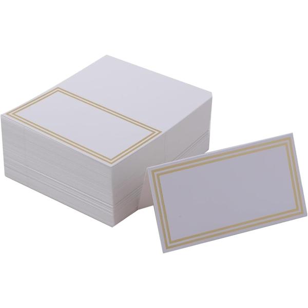 バリエーションコード : 2BU3O46IOH結婚式やパーティーで簡単に設置できる席札120枚セットです。折りたたみ式のデザインで準備をスムーズに進めることができます。インクが滲みにくい素材となっておりますので、プリンターでの印刷はもちろん...