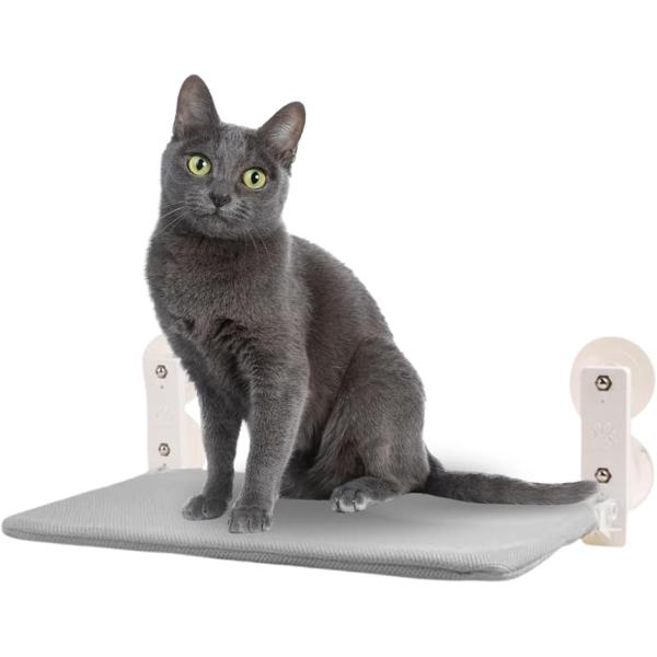 バリエーションコード : 2BU3Q04CRH「窓辺でのびのびリラックス。猫用窓ハンモック」 猫ちゃんが大好きな高い場所でくつろげる、吸盤式のウィンドウハンモック。日光浴を楽しみながら、外の景色を眺められる特等席をプレゼント。お部屋のスペー...