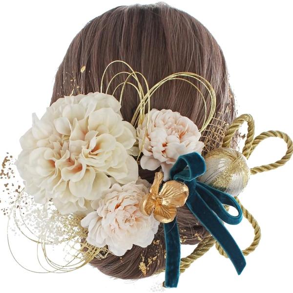 バリエーションコード : 2BU0T2W8YO「オリジナルデザイン」 ［LALALA beauty flowers］の髪飾りは、専属デザイナーが一つひとつのディテールにこだわり、洗練された美しさを追求して創り上げています。トレンドを取り入れ...