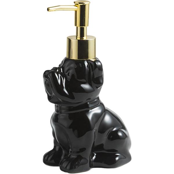 バリエーションコード : 2BU3T4146N「商品説明」存在感たっぷりのブルドッグ型ソープディスペンサーは、洗面所やキッチンに遊び心と高級感をプラスするアイテムです。ツヤのあるセラミックボディにメタリックなポンプを組み合わせ、インテリアと...