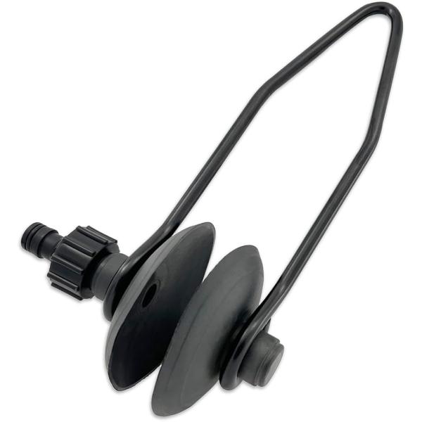 「船外機のフラッシングが簡単にできる」船外機の冷却系統や内部を洗浄するためのアタッチメント、モーターフラッシャーです。ホースに接続して真水でエンジン内の塩分や汚れを効果的に洗い流します。さまざまな船外機に対応する汎用タイプです。「密着度が良...