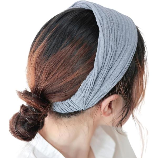 バリエーションコード : 2BU5H4F5VF「綿100%の優しい肌触り」「肌に優しく快適なヘアバンドが欲しい」そんな方におすすめのコットン100% のヘアーバンドです。吸汗性・通気性に優れ、洗顔やメイク中でも快適な着け心地を実現しました。...