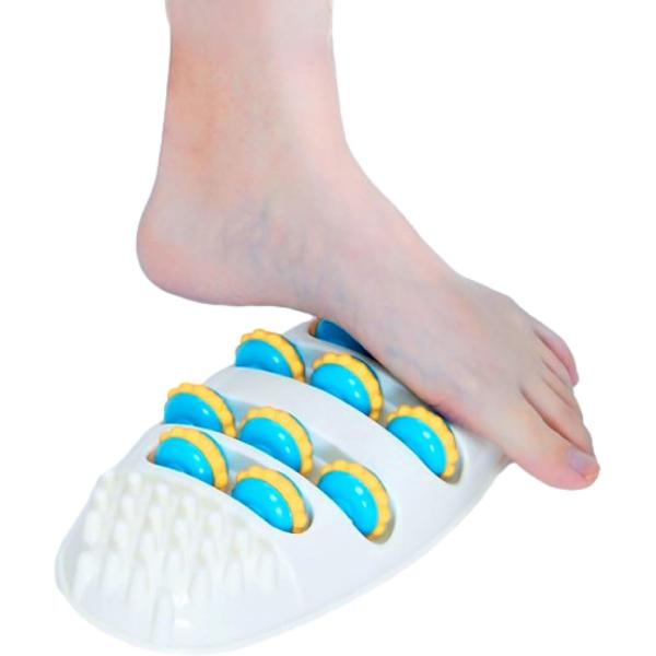 経脈が足の裏につながっており、足ツボを繰り返し揉むことが健康によいです。筋肉のこりをほぐし、血行をよくする期待ができます。フットマッサージャーには、10個のローリングマッサージと両端の指圧マッサージがあります。ローリングマッサージでコロコロ...