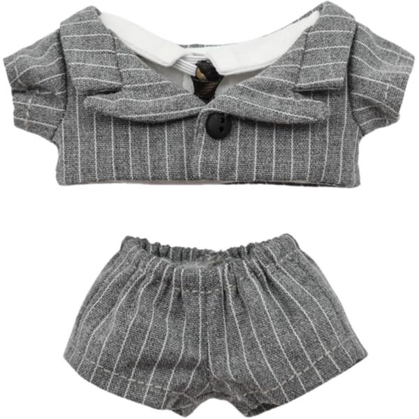 バリエーションコード : 2BU5PRKVHQかわいいデザイン：シンプルでおしゃれなデザインが魅力的のぬい服。 シャツ ズボン スーツ ネクタイの４点セットで、大切なぬいぐるみをもっと可愛くドレスアップできます。高品質な素材：柔らかく肌触り...