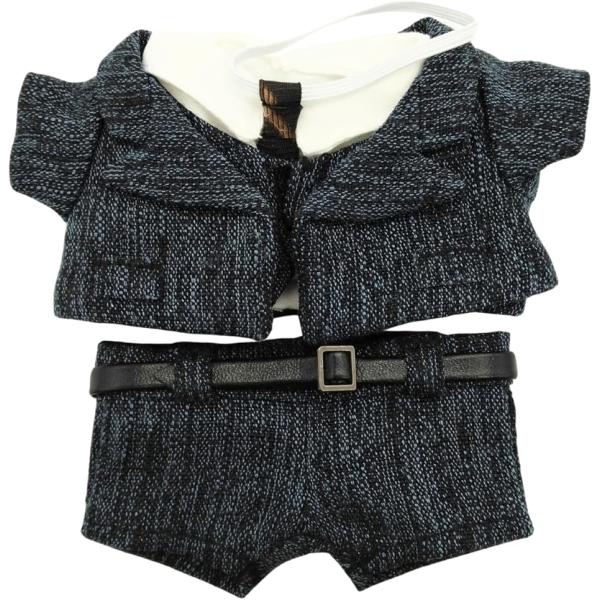 バリエーションコード : 2BU5PU2JXHかわいいデザイン：シンプルでおしゃれなデザインが魅力的のぬい服。 シャツ ズボン ベルト スーツ ベスト ネクタイの６点セットで、大切なぬいぐるみをもっと可愛くドレスアップできます。高品質な素材...