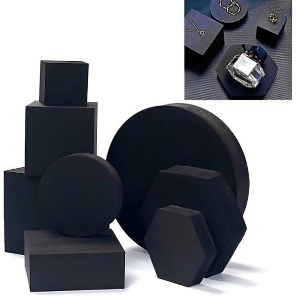 バリエーションコード : 2BU6H0NORRさまざまな商品の撮影シーンで活躍する、シンプルで洗練された撮影用小道具の8点セットです。軽量で耐久性のあるポリマーフォーム製で、小物や化粧品アクセサリー、化粧品、食品、雑貨などのアイテムを効果的...