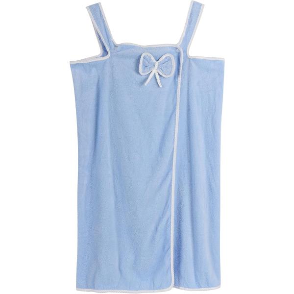 バリエーションコード : 2BU656H4GP「商品説明」お風呂上がりにさっと着られる、便利で可愛い「着れるバスタオル」。柔らかい肌触りの生地がふんわりと身体を包み込み、リラックスタイムを快適に。肩紐とスナップボタンでズレにくく、胸元のリボ...