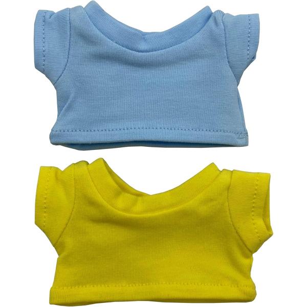 バリエーションコード : 2BU6ODK4DJぬいぐるみの着せ替えにぴったりな、10cm・15cm・20cmサイズのTシャツ2枚セットが登場。こどれもシンプルで使いやすいデザインで、パンツやスカートとの相性も抜群。柔らかくて伸縮性のある素材...