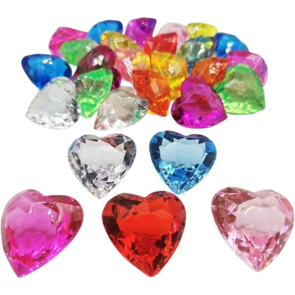 バリエーションコード : 2BU6S21UTL赤・オレンジ・黄色・緑・青・紺・紫・ピンク・ローズ・透明のカラフルなアクリル宝石が30個セットになっています。サイズは約4cm x 4cmで、存在感のある見た目としっかりとした厚みが特徴です。非...