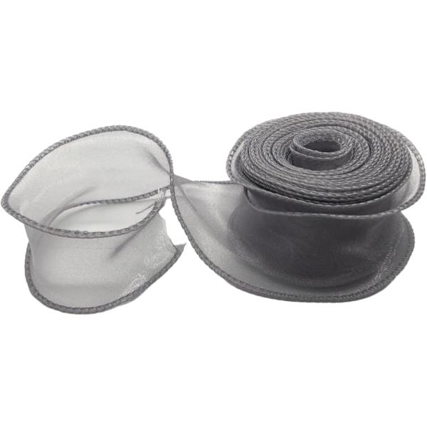 バリエーションコード : 2BU6TD9OG4上品で美しい透け感：軽やかなオーガンジー素材が優雅に輝き、結婚式やパーティーの装飾にぴったりです。幅4cmx長さ約9mのたっぷりサイズ：ラッピングや手芸にたっぷり使えるロールタイプ。自由にカット...