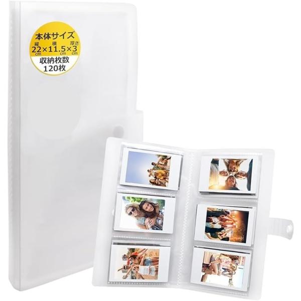 バリエーションコード : 2BU8R58SHX留めるボタン付きで手帳のように持ち歩けるチェキ用アルバムを3タイプ（120枚/160枚/240枚）でご用意しております。ホコリや汚れから保護してくれるため大切な思い出のチェキを入れるのにぴったり...